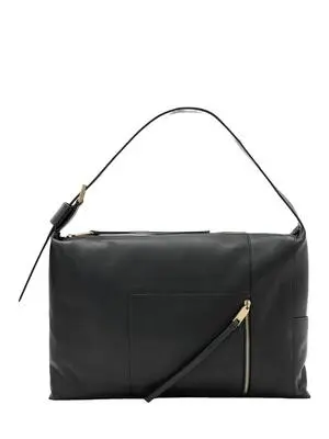 ALLSAINTS Alba Leather Shoulder Bag - Black