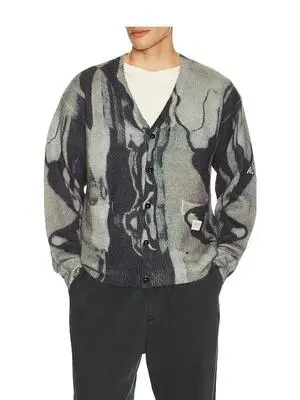 DEVA STATES Marble Mohair Knit Cardigan