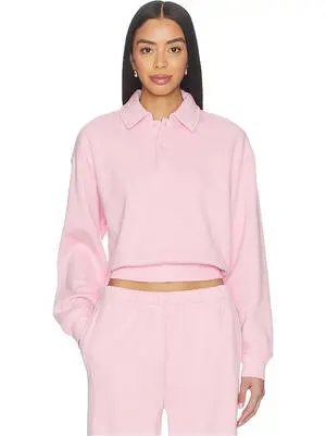 SKIMS Cotton Fleece Polo Sweatshirt - Halite