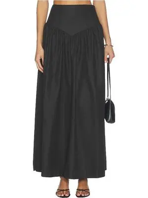 MORE TO COME Amaya Maxi Skirt - Black