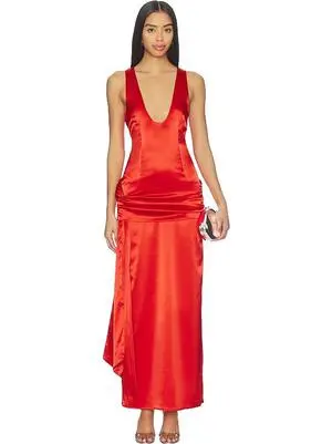 Superdown Dempsey Maxi Dress - Cherry Red
