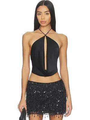 Superdown Paulita Halter Top - Black