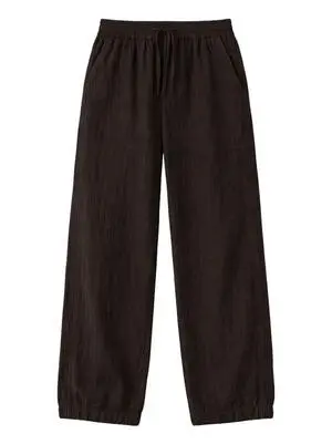 ME+EM Drawstring Hem Trousers - Ganache Brown