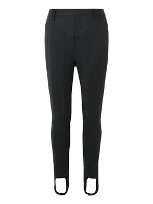 JEAN PAUL GAULTIER Wool-blend Twill Leggings - Gray