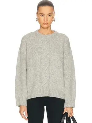 Jenni Kayne Tove Crewneck Sweater - Heather Grey