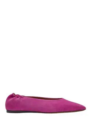 ATP ATELIER Moena Suede Ballerina Flats - Supernova