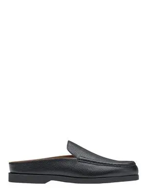 ATP ATELIER Tenno Grained Leather Slip-ins - Black