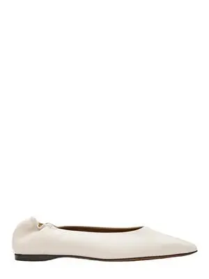 ATP ATELIER Moena Nappa Ballet Flats - Linen