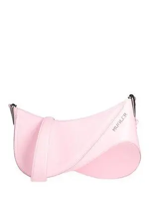 MUGLER Leather Crossbody Bag - Pink