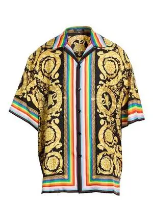 Versace Shirt Size Silk - Black