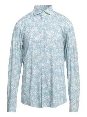 BASTONCINO Shirt Size Viscose, Linen - Blue