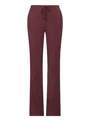 Patrizia Pepe Flared High Waisted Pants - Red