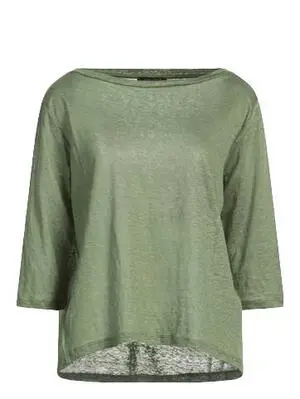ARAGONA Military Linen T-shirt - Green
