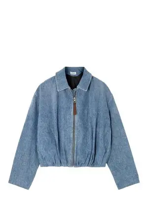 Loewe Draped Denim Jacket - Blue