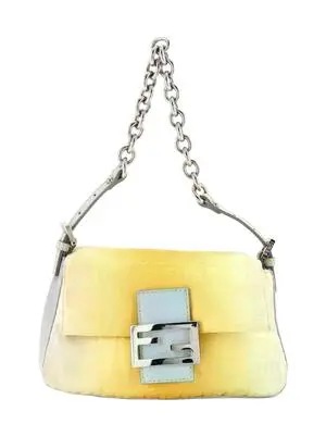 Fendi Zucchino Canvas Mama Forever Bag - Grey