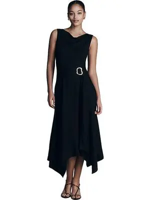 EN SAISON Piper Knit Sleeveless Midi Dress - Black