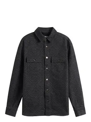 Casablanca Laser Monogram Denim Shirt - Black