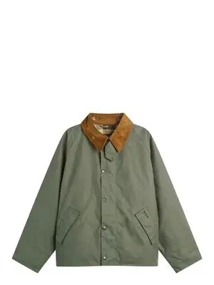 Barbour Os Transport Wax Jacket - Light Moss