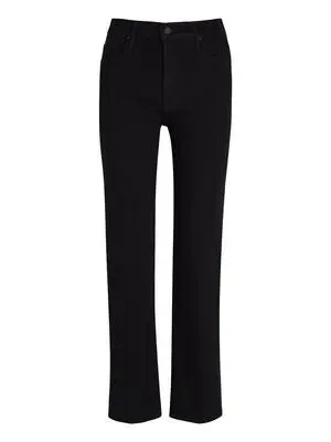 MOTHER The Kick It Straight-leg Jeans - Black