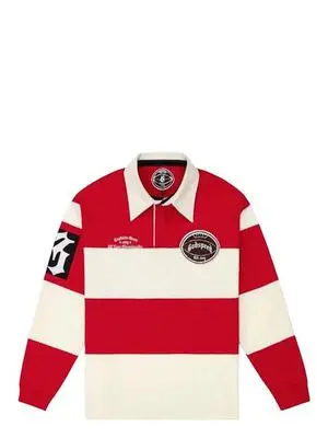 GODSPEED Classic Field Rugby Shirt - Cream/red