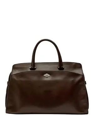 METIER Private Eye Grained Leather Tote Bag - Brown