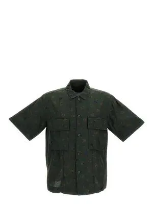 Sacai Shirt With Floral Print - Green