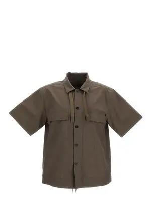 Sacai Short-sleeve Shirt - Brown