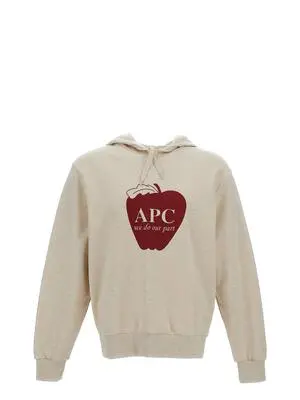 A.p.c. Hooded Sweatshirt - Beige