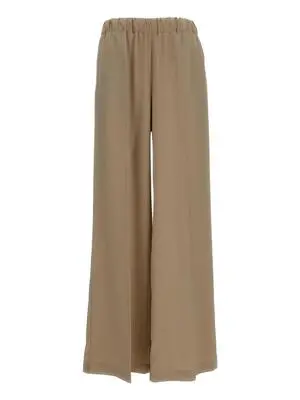 PAROSH Palazzo Trousers - Beige