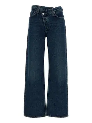 AGOLDE Agolde Arc Jeans With Criss-Cross Closure Blu
