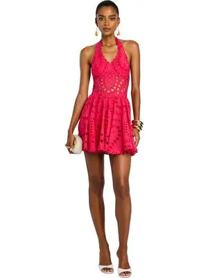 Charo Ruiz Ibiza Sandlight Short Dress - Fuchsia Sealace