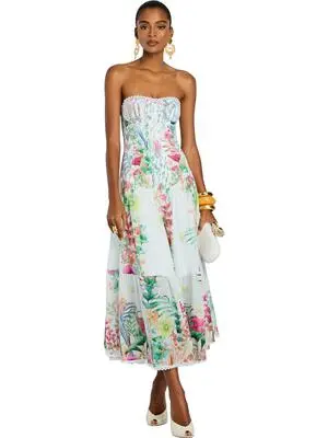 Charo Ruiz Ibiza Illyr Long Dress - White Lagoon
