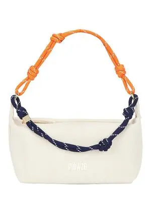 Flowze Flo Denim Pouch Bag Off White  Orange  & Blue
