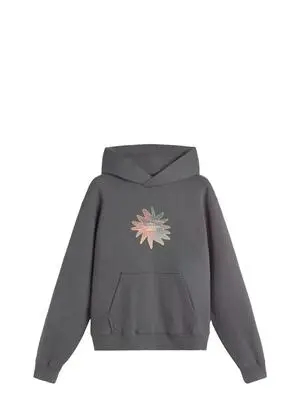 LES HÉRITIERS Floral Print Hoodie - Grey