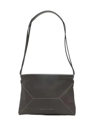 Brunello Cucinelli Stitched Shoulder Bag - Grey