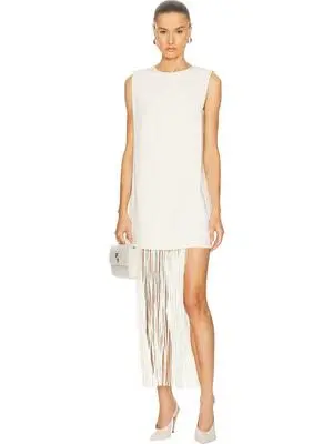 Alexis Mackenzie Removable Fringe Dress - Off White