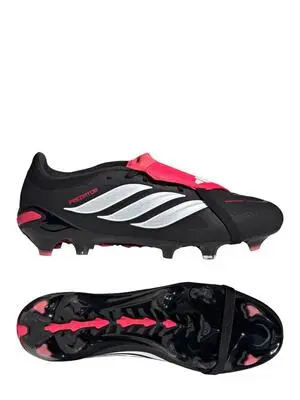 Adidas Predator Pro Firm Ground Soccer Boots - Core Black / Cloud White / Lucid Red