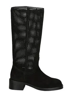 Steve Madden Riggs Leather Knee-high Boots - Black/comb