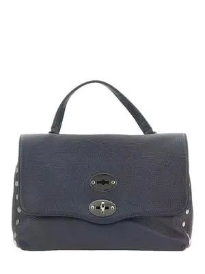 ZANELLATO Small Postina Hammered Studs Top-handle Bag - Blue