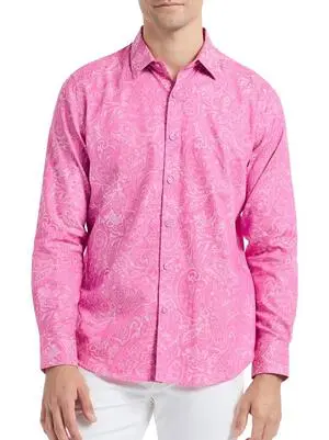 Robert Graham Hudson Floral Print Button-up Shirt - Pink