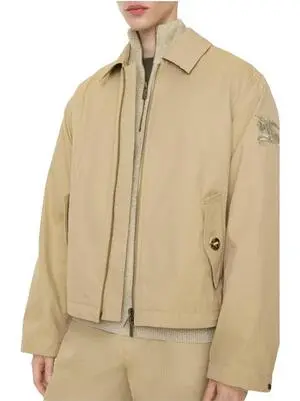 Burberry Gabardine Jacket - Dune Beige