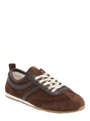 Dolce Vita Viper Low-Top Sneaker Dark Brown Suede