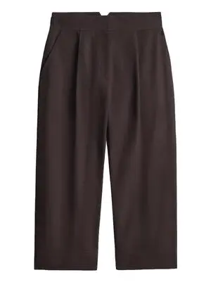 Cos Cropped Balloon Pants - Brown