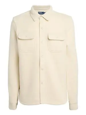 Polo Ralph Lauren Wool-blend Felt Overshirt - Beige