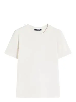 Max Mara Cotton Logo T-shirt - Beige