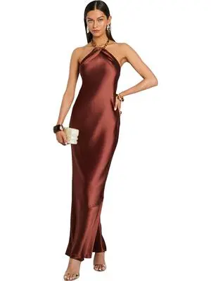 Retrofete Anat Gown - Chestnut