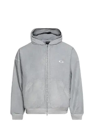 Balenciaga Trompe L'oeil Zip-up Hoodie - Grey