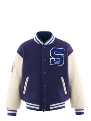 SAINT MXXXXXX X Sega Varsity Jacket - Blue