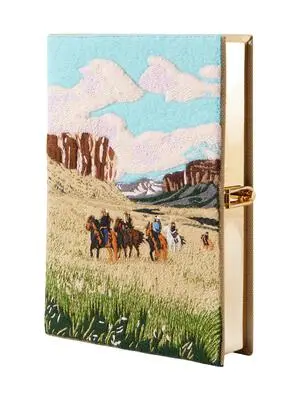 OLYMPIA LE-TAN Olympia Le-Tan Landscape Embroidered Clutch