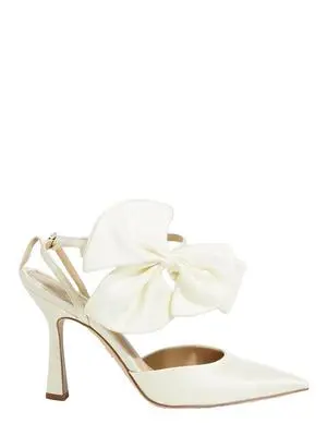 SAM EDELMAN Halie Bow-Detailed Shantung Pumps